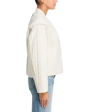 Rag & Bone Margot Quilted Jacket - Plaid Tan
