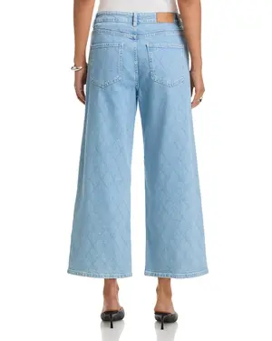 Rails Getty High Rise Quilted Studded Crop Jeans - Quilt Stud