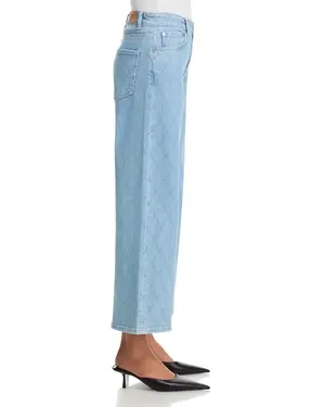 Rails Getty High Rise Quilted Studded Crop Jeans - Quilt Stud