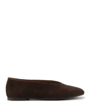 VAGABOND SHOEMAKERS Aleya Leather Ballet Flats - Coffee