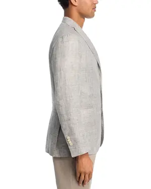 Boglioli Linen Plaid Slim Fit K Jacket