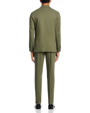 Boglioli Garment Dyed Lyocell & Cotton Slim Fit K Suit - Olive