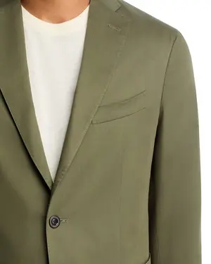 Boglioli Garment Dyed Lyocell & Cotton Slim Fit K Suit - Olive