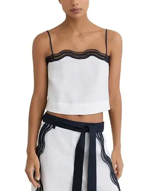 Reiss Scalloped Camis Tanks For Women