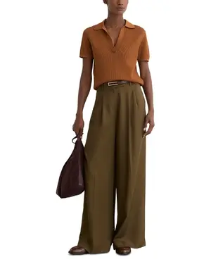REISS Pippa Polo - Rust Orange