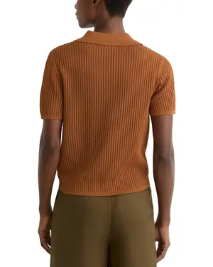 REISS Pippa Polo - Rust Orange