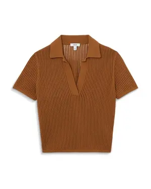 REISS Pippa Polo - Rust Orange