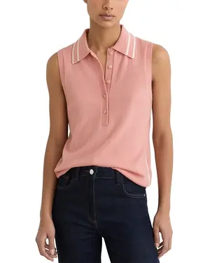 REISS Saskia Polo Top
