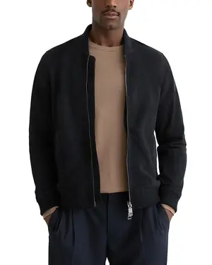 Reiss Suede Bomber Jacket