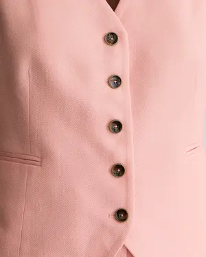 REISS Magda Waistcoat - Pink