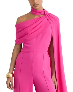 REISS Carrie Draped Asymmetric Jumpsuit