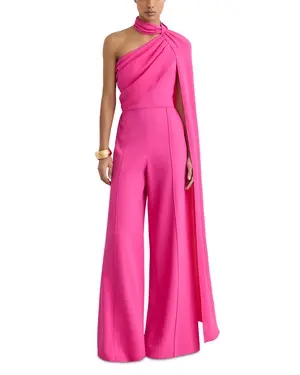 REISS Carrie Draped Asymmetric Jumpsuit