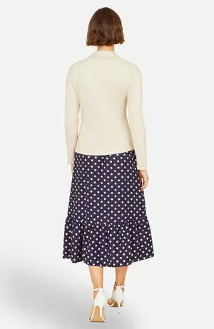 YUMI Stretch Cotton Blazer - Beige