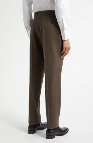 TOM FORD Pleated Mohair-blend Trousers
