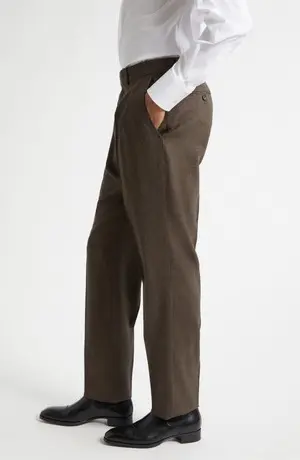 TOM FORD Pleated Mohair-blend Trousers