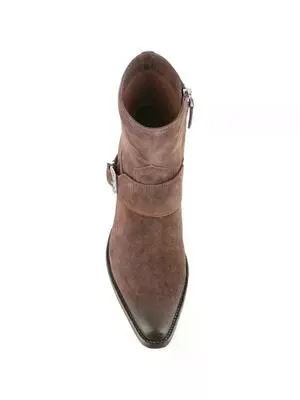 Sartore Buckle Suede Boots