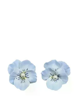 JENNIFER BEHR Villetta Flower-shaped Earrings - Blue