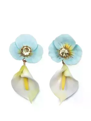 JENNIFER BEHR Vera Floral-motif Earrings - Gold