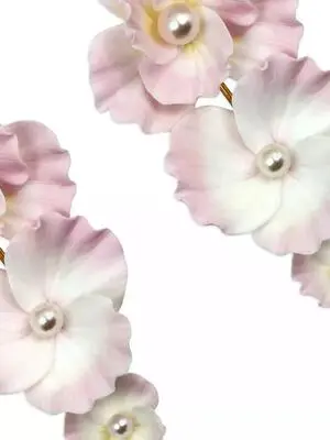 JENNIFER BEHR Mariam Floral-motif Earrings - Pink
