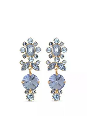 JENNIFER BEHR Albertina Crystal-embellished Earrings - Gold