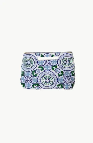 ISLAND TO EAST SIDE Medallion Mosaic Tile Pouch - Multi