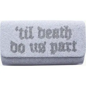 ISLAND TO EAST SIDE Til Death Do Us Part Medium Structured Bag - Silver/white