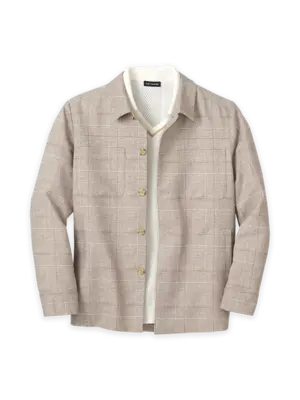 PAUL FREDRICK Plaid Shirt Jacket