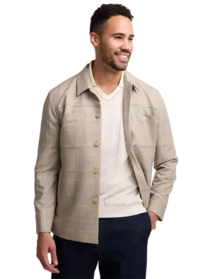 PAUL FREDRICK Plaid Shirt Jacket