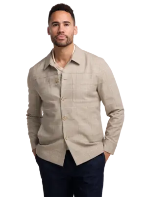 PAUL FREDRICK Plaid Shirt Jacket