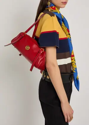 Versace Small Leather Shoulder Bag