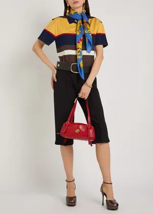Versace Small Leather Shoulder Bag