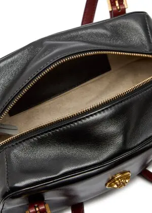 Versace Small Leather Shoulder Bag - Black