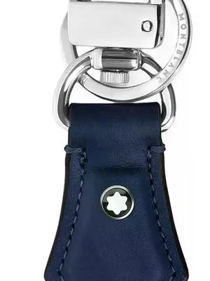 Montblanc Nib Logo-plaque Keyring - Blue
