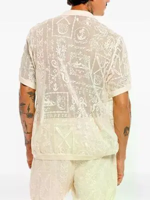 Agua Bendita Jared Embroidered Short-sleeve Shirt