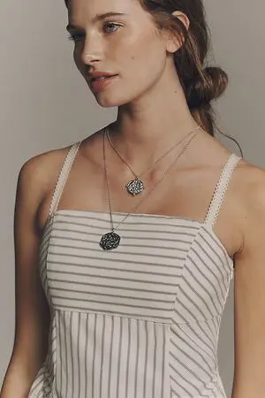 Floral Locket Necklaces