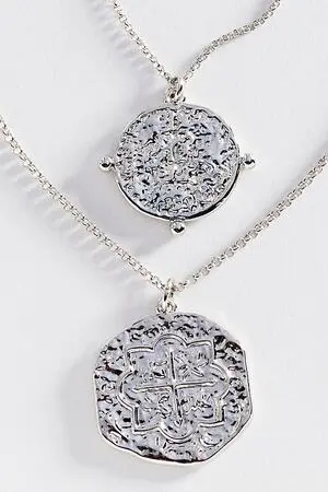 Anthropologie Double Layer Pendant Necklace
