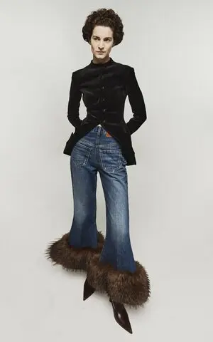 A.W.A.K.E. Mode Cotton Cropped Flared Jeans