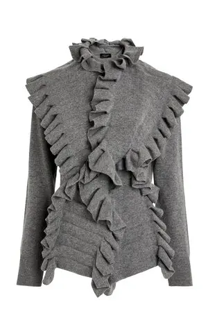 A.W.A.K.E. Mode Merino Wool-cashmere Paneled Knit Jumper - Grey