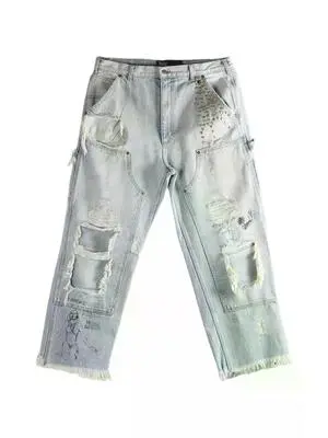 PALY Studded Ripped Trousers
