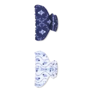 WET BRUSH Small Claw Clips - Blue Vine Stripe