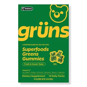 GRUNS Adults Superfood Greens Multivitamin Gummies 14 Pack - One-color