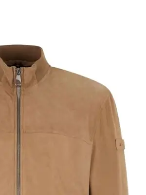 Peuterey Leather Jacket - Beige