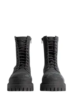 Balenciaga Combat Strike Boots - Black