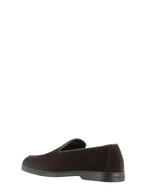 DOUCAL'S Suede Moccasin Loafer - Brown