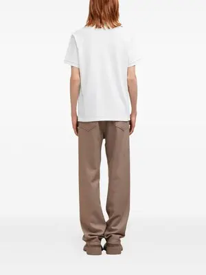 AMI Paris De Coeur Cotton Polo Shirt - White