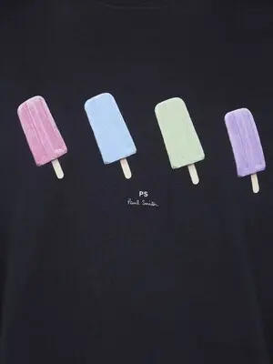 Paul Smith Printed Cotton T-shirt - Black