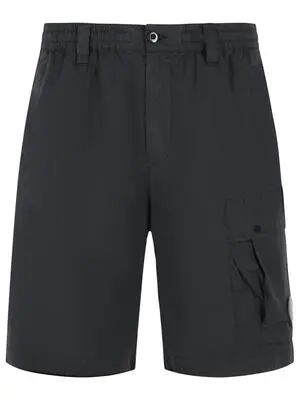 C.P. COMPANY Cotton And Nylon Shorts - Black