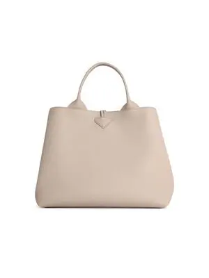 Longchamp Bag With 'l Le Roseau' Handle - Grey