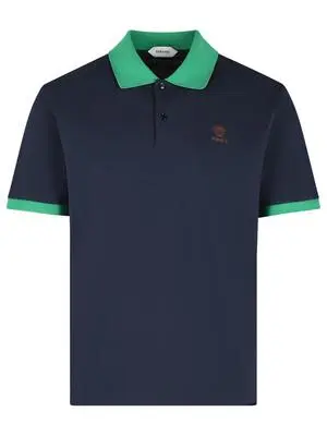 Versace Dark Cotton Polo Shirt