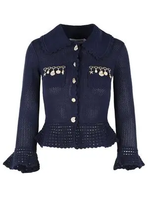 SELF-PORTRAIT Viscose Blend Cardigan